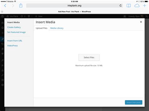 Uploading A Video From An Ios Device Wp 40 Wp Ios 43 Make Wordpress Test