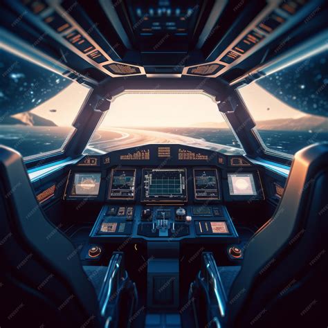 Premium Ai Image Cabins Of A Modern Spacecraft Space Travel And Space Exploration Concept