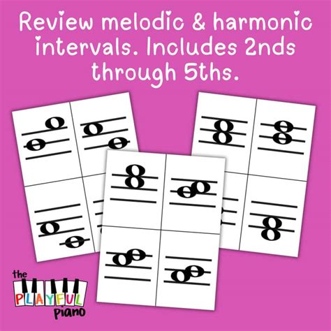 Interval Identification Cards By The Playful Piano Tpt