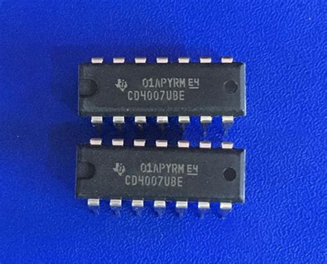 Cd4007ube Datasheet Ti Cd4007ub Cmos Dual Complementary Pair Plus