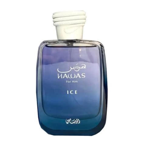 Rasasi Hawas Ice 100ml Perfume Masculino Cítrico Y Fresco Con Notas