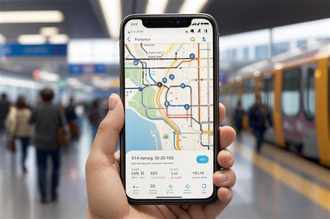 Premium Ai Image Navigate The City Portrait Smartphone Mockup For