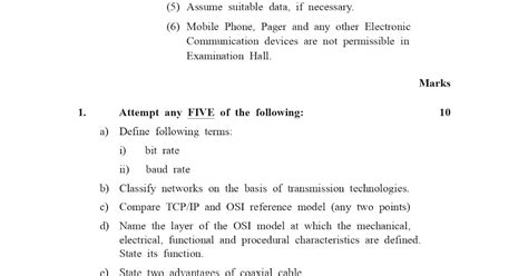 computer networking and data communication 22634 old question paper