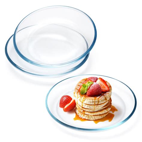 Nutriups 3 Pack 7 Inch Small Glass Plates