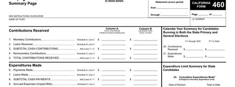 Fppc Form 460 ≡ Fill Out Printable Pdf Forms Online