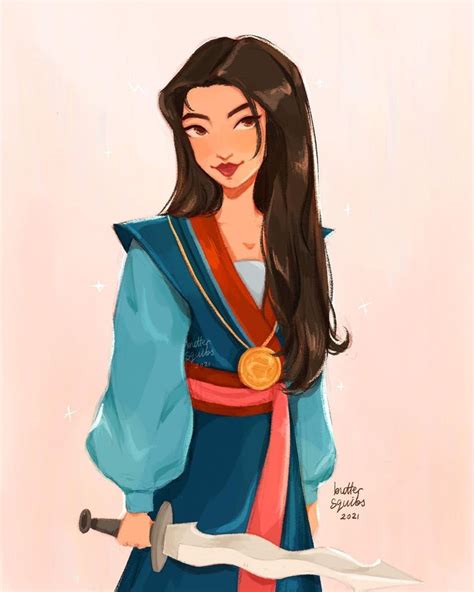 Jessica 💫 On Instagram Mulan 🐉⚔️ Second Disney Princess I Decided On A Portrait Pose And Made