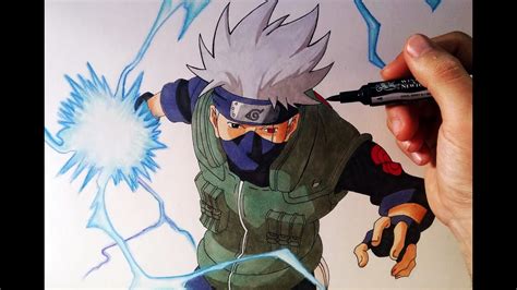 Kakashi Drawing With Chidori At Michael Garretson Blog