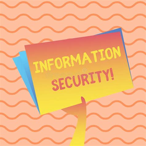 Word Writing Text Information Security Business Concept For Protected Against The Unauthorized