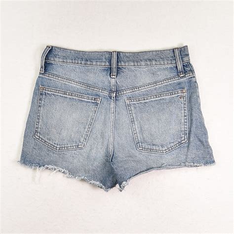 Womens Blue Denim Cutoffs By Madewell Size 28