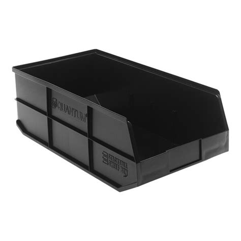 Quantum 20 12 X 11 X 7 Black Stackable Shelf Bin Ssb485bk