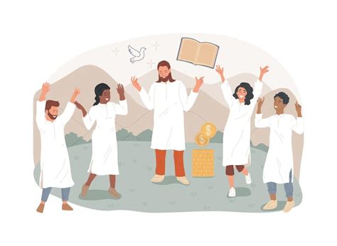 Premium Vector Religious Sect Isolated Concept Vector Illustration