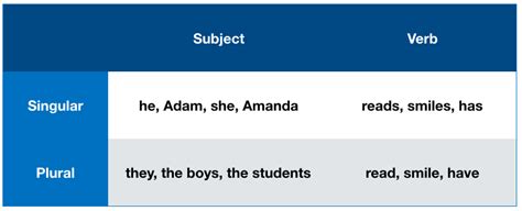 Subject Verb Agreement