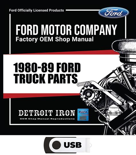 Detroit Iron Oem 1980 1989 Ford Truck Parts Manuals Only Kit On Usb