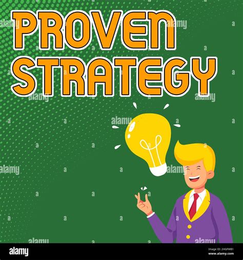 Conceptual Caption Proven Strategy Word Written On Confirmed Approach