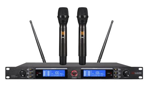 UHF Professional Wireless Microphone System Wireless Karaoke Microphone ...