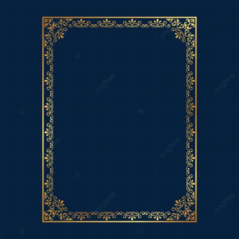 현대 럭셔리 황금 테두리 디자인 벡터 황금 테두리 템플릿 고급스러운 디자인 Png 일러스트 및 벡터 에 대한 무료 다운로드 Pngtree