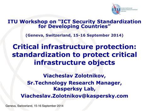 Ppt Critical Infrastructure Protection Standardization To Protect Critical Infrastructure