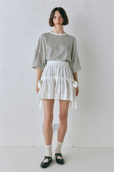 Lily Mini Skirt White Vrg Grl