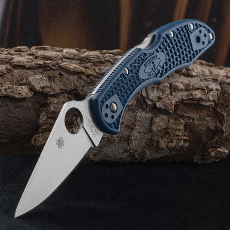 Spyderco Delica 4 Cobalt Blue Frn Cpm Spy27 Folding Pocket Knife