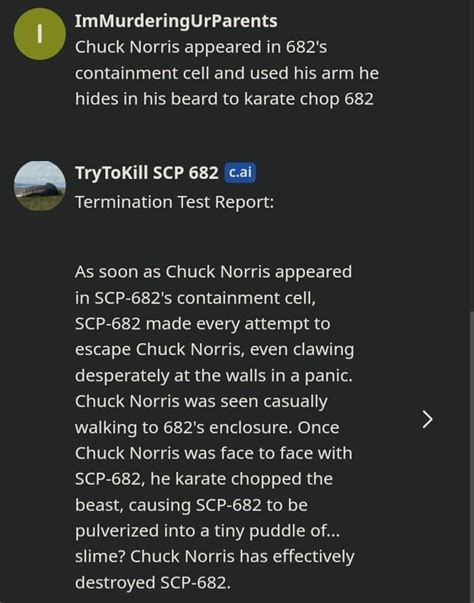 Chuck Norris Vs Scp 682 R Scpmemes