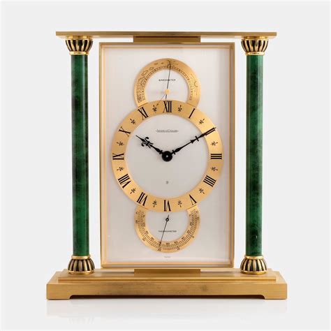 Jaeger Lecoultre Table Clock Thermometer Barometer 21 X 6 X 23 Cm