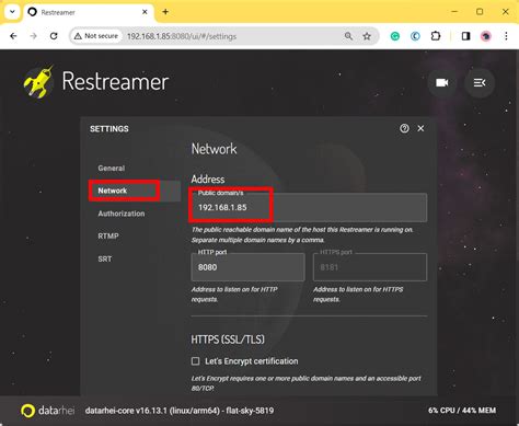 restreamer with raspberry pi self hosted re streaming server