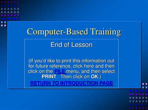 ppt computer based training powerpoint presentation free download