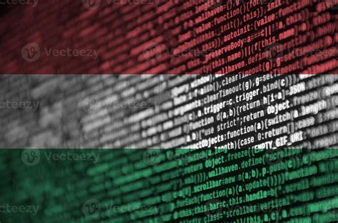 Hungary Flag Is Depicted On The Screen With The Program Code The