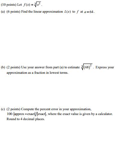 Solved 10 Points Let F X F A 6 Points Find The Chegg Com