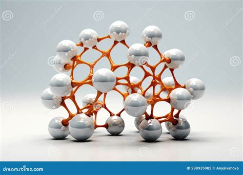 Molecular Structure Of A Chemical Compound Stock Illustration