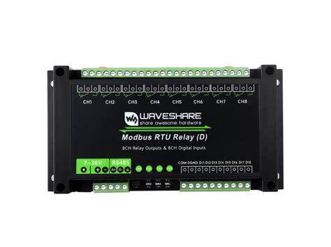 Modbus Rtu Rs485 8 路繼電器模組 莓亞科技 官網