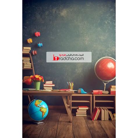 دانلود بک‌گراند کلاس درس با المان‌های آموزشی  باکیفیت