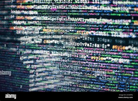 Abstract Computer Script Code Programming Code Screen Of Software