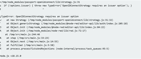 Node Red Error On Launch OpenCore OpenIAP