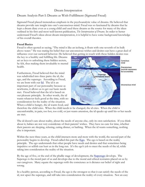 Dream Interpretation Freud And Modern Theories