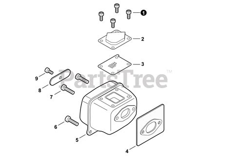 Echo CS 590 Echo Chainsaw SN C84329001001 C84329999999 Exhaust Parts Lookup With Diagrams