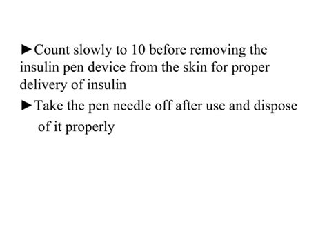 Insulin Giving Techniques PPT