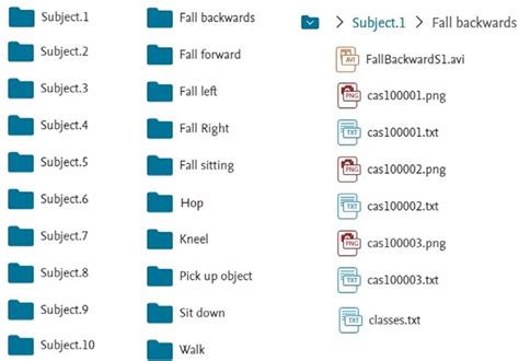 Folders For Each Subject And Different Activities Of The Dataset Download Scientific Diagram