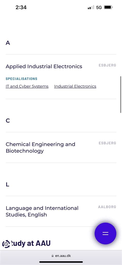 Aalborg University Only Offers 3 Bachelors Degrees R Aalborg