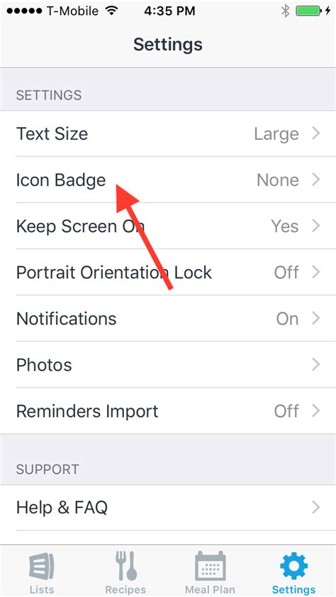 How Do I Show A Badge On The App Icon With The Number Of List Items Remaining Anylist Help