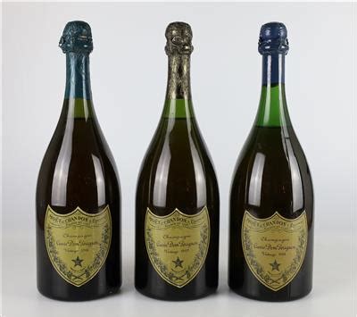 1964 1966 1969 Champagne Dom Pérignon Vintage Brut 3 Flaschen In