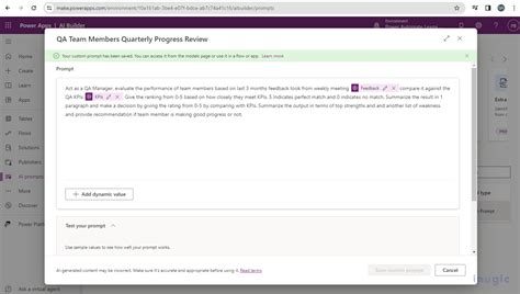 creating effective custom ai prompts preview within dynamics 365