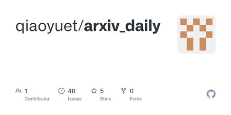 Arxiv Daily README Md At Main Qiaoyuet Arxiv Daily GitHub