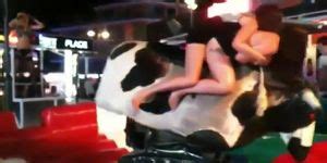 Mechanical Bull Riing Upskirt Tnaflix