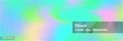 홀로그램 그라디언트 추상적인 배경 히피 복고풍 질감입니다 코스모스 메쉬 연약한 포일 팝 스펙트럼 초대장 진주빛 배경 이미지를 흐리게 합니다 녹색 홀로그램 그라디언트 1980
