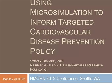 Using Microsimulation To Inform Targeted Cardiovascular Disease