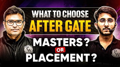 what to choose after gate masters in iits or placements complete