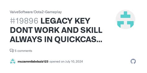 Legacy Key Dont Work And Skill Always In Quickcast When Already Disable