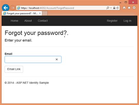 Confirmación De Cuenta Y Recuperación De Contraseña Aspnet Identity C Aspnet 4x