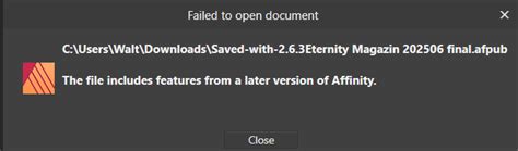 Cant Open File Because It Was Created On An Older Version Desktop Questions Macos And